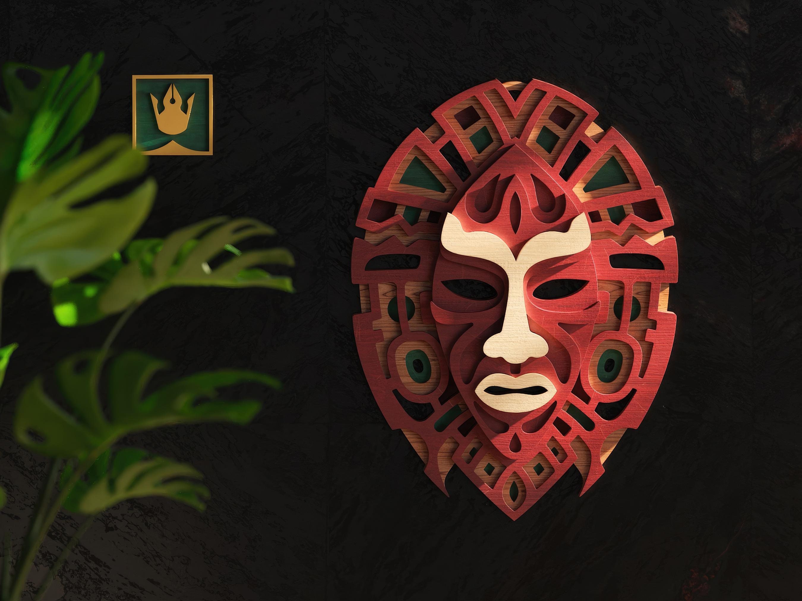 Tribal Mask V1 3D Layered Cut File, for Cutting Machines Like Cricut ...