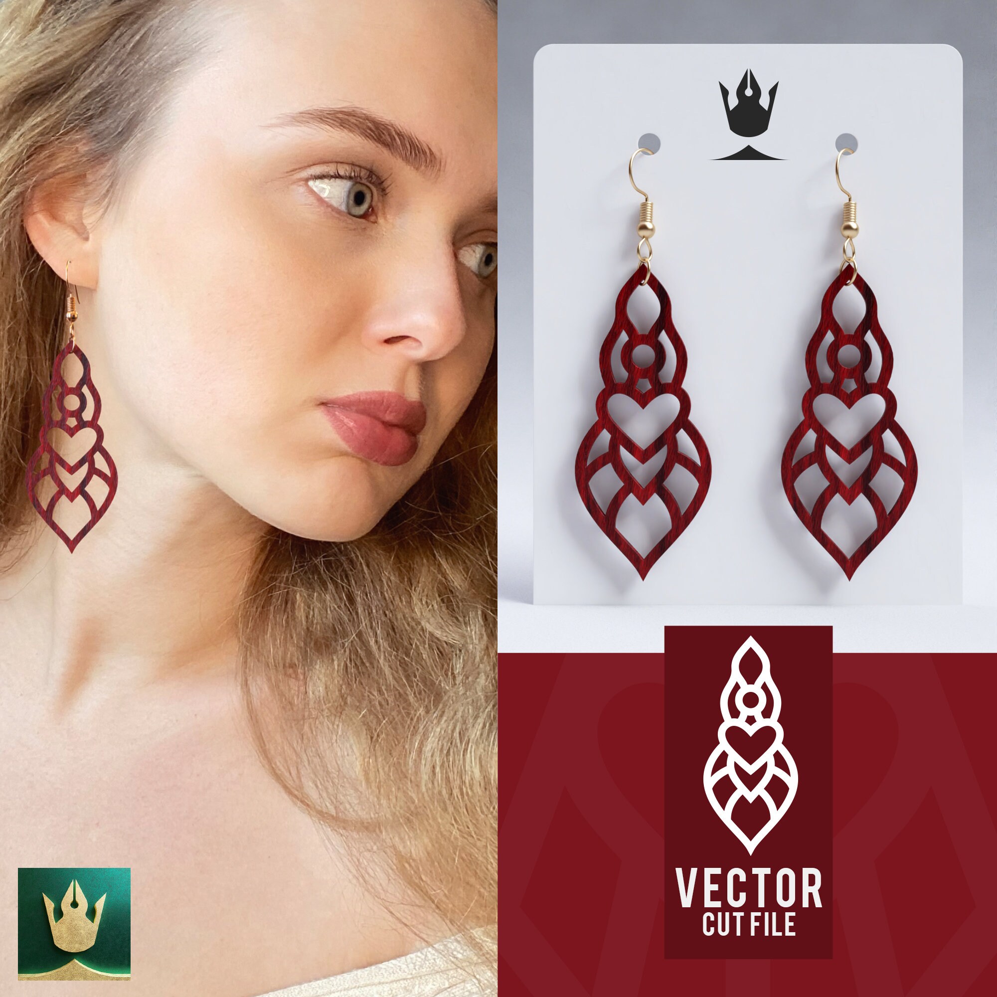 100 Love and Hearts Cut Files | Heart-shaped Earrings and Pendants ...