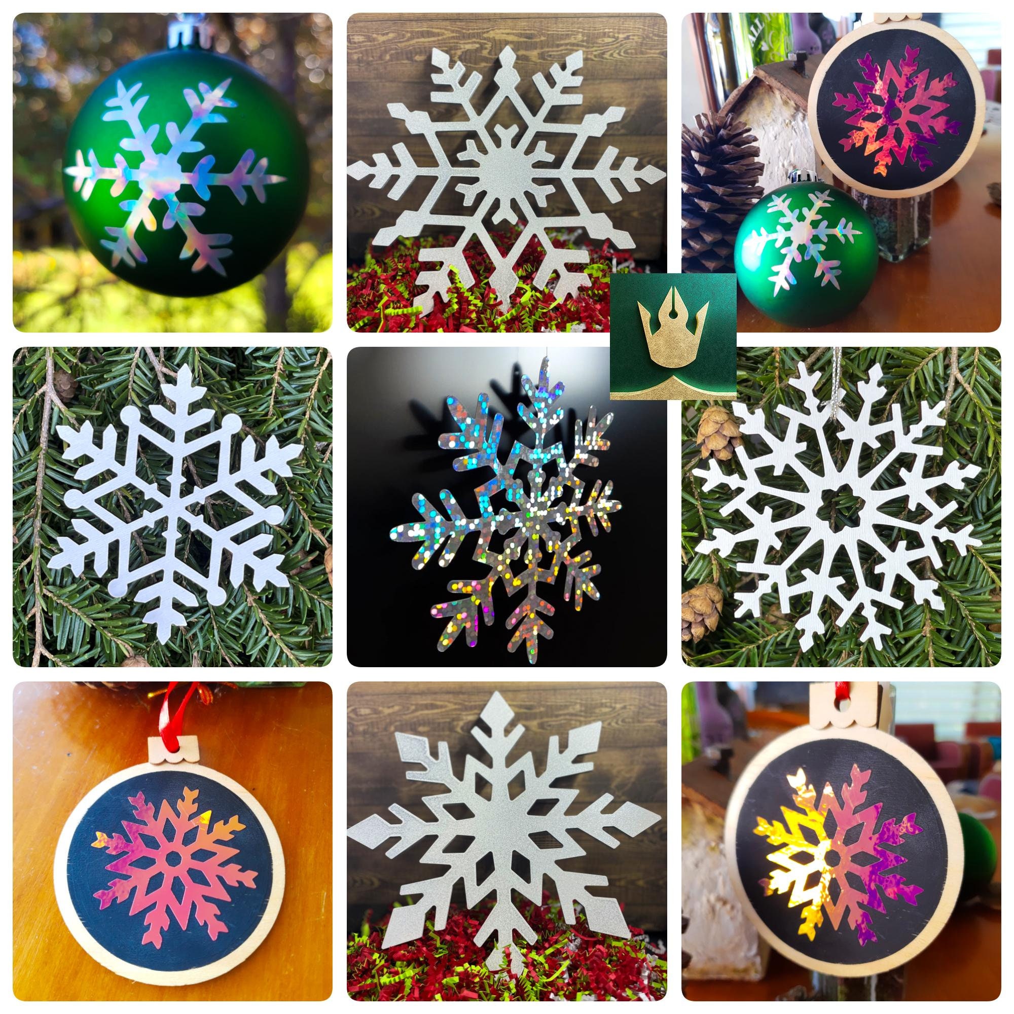 200 Snowflake SVG and PNG Cut Files Bundle Vector Templates for Laser ...