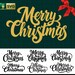 Merry Christmas Text SVG Bundle | One Shape Design | Christmas Digital ...