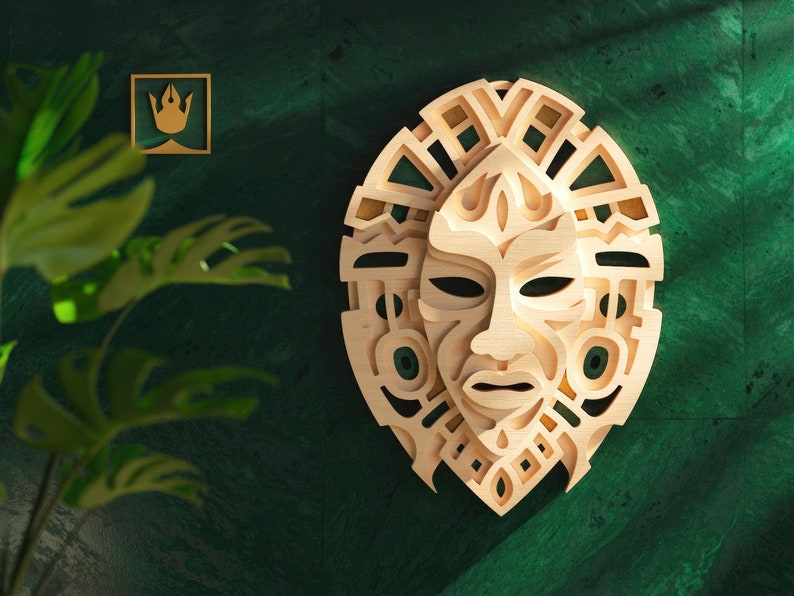 Tribal Mask V1 3D Layered Cut File, for Cutting Machines Like Cricut ...
