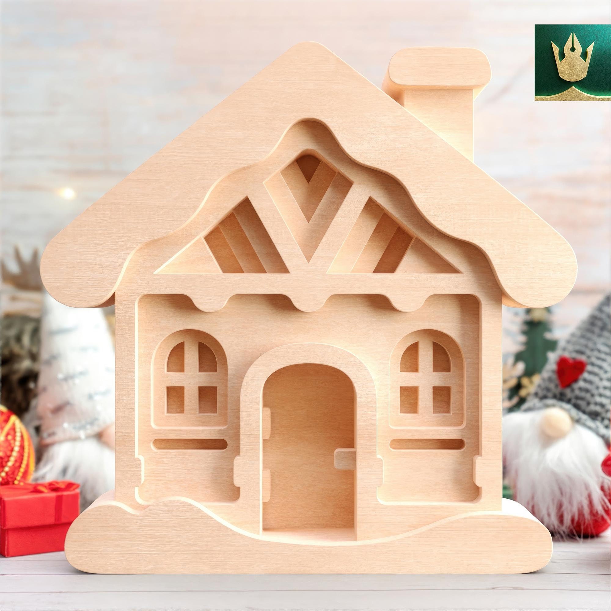 Cute House 3D Layered V2 Digital Cut File SVG DXF PDF - Etsy