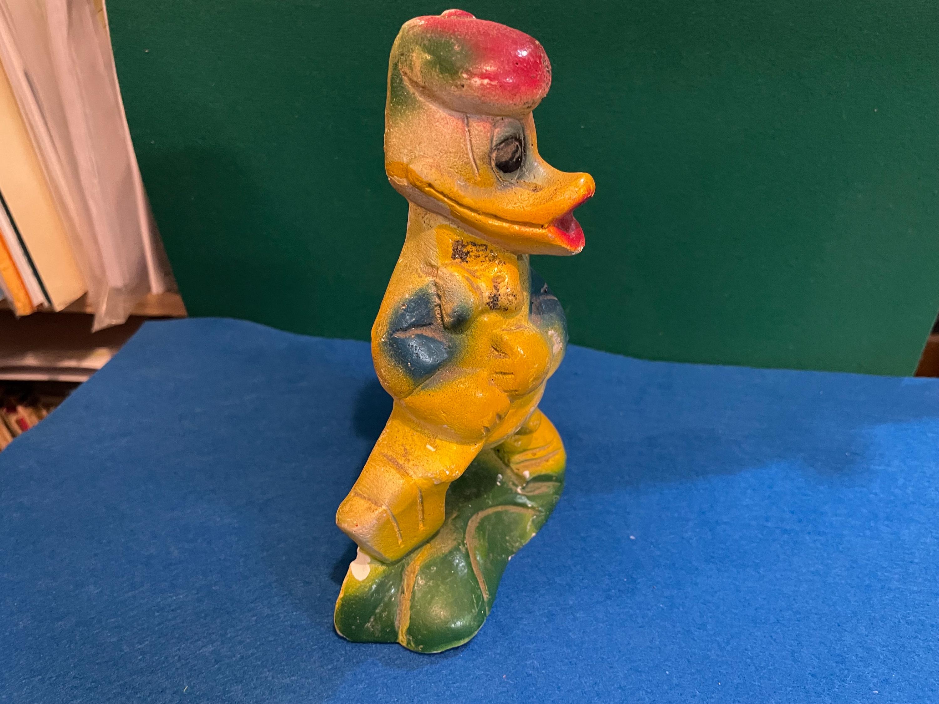 Plaster Donald Duck Figure - Etsy