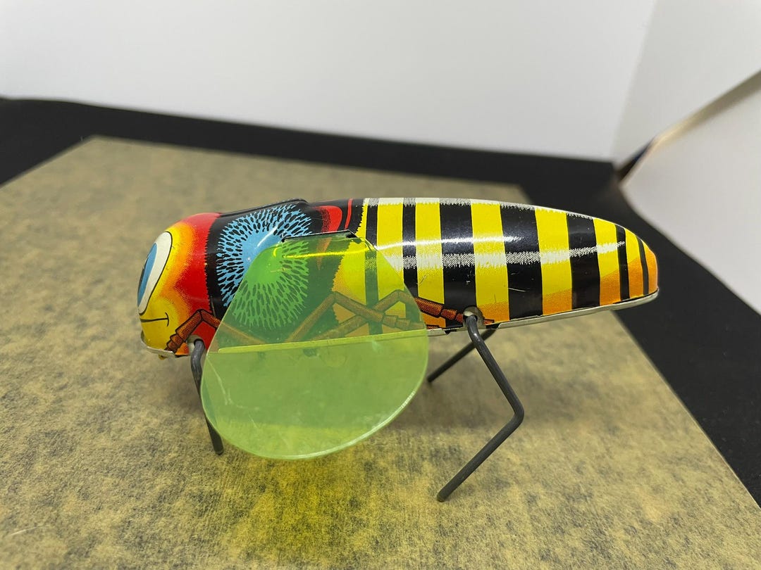 Vintage Shackman NY Tin Litho Wind-up Bee Toy - Etsy