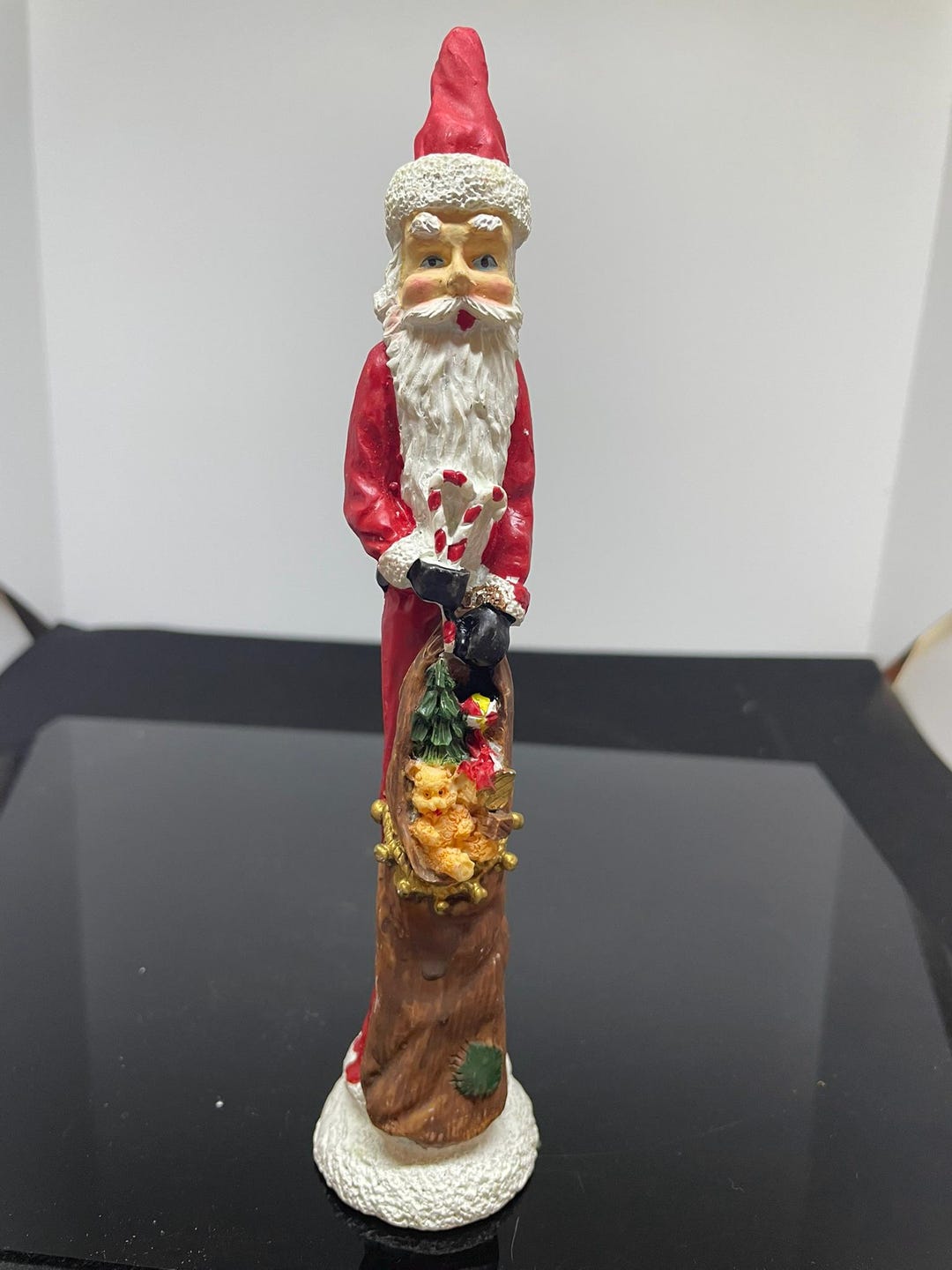 Vintage Plaster Stick Santa. - Etsy