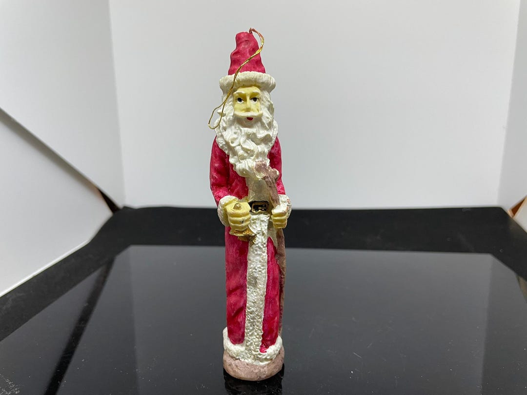 Vintage Stick Santa Claus Figurine - Etsy