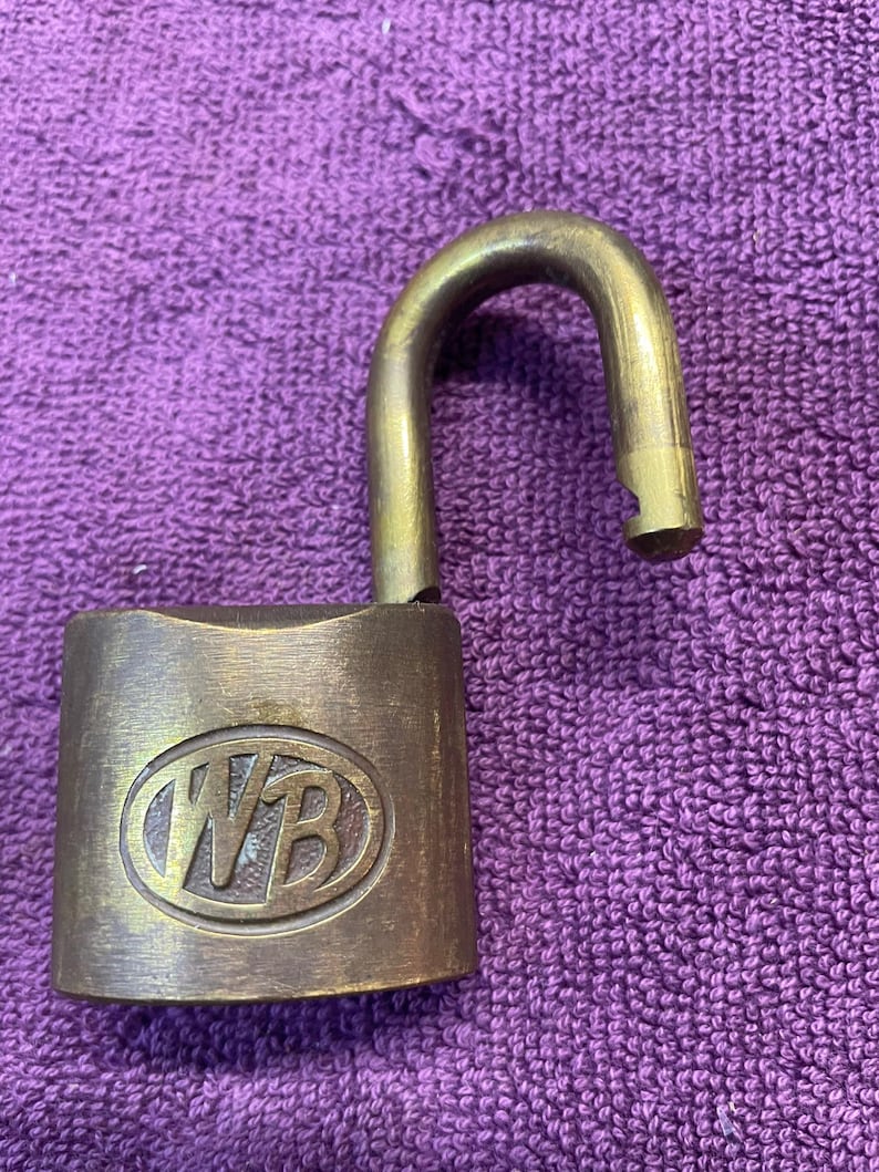 Vintage WB Railroad Lock No Key - Etsy