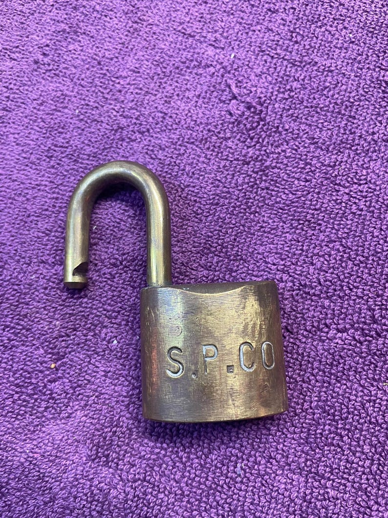 Vintage WB Railroad Lock No Key - Etsy