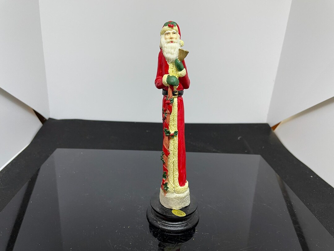 Vintage Plaster Stick Santa - Etsy