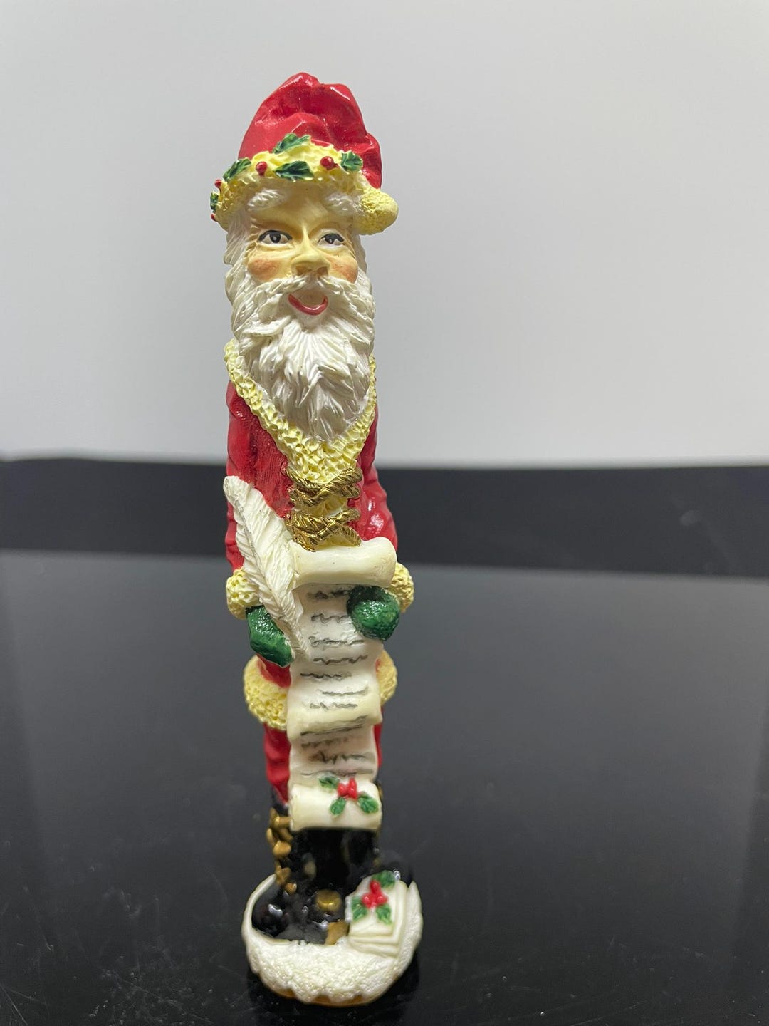 Vintage Plaster Stick Santa - Etsy
