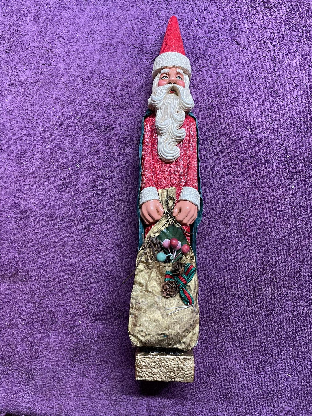 Vintage Stick Santa Claus - Etsy