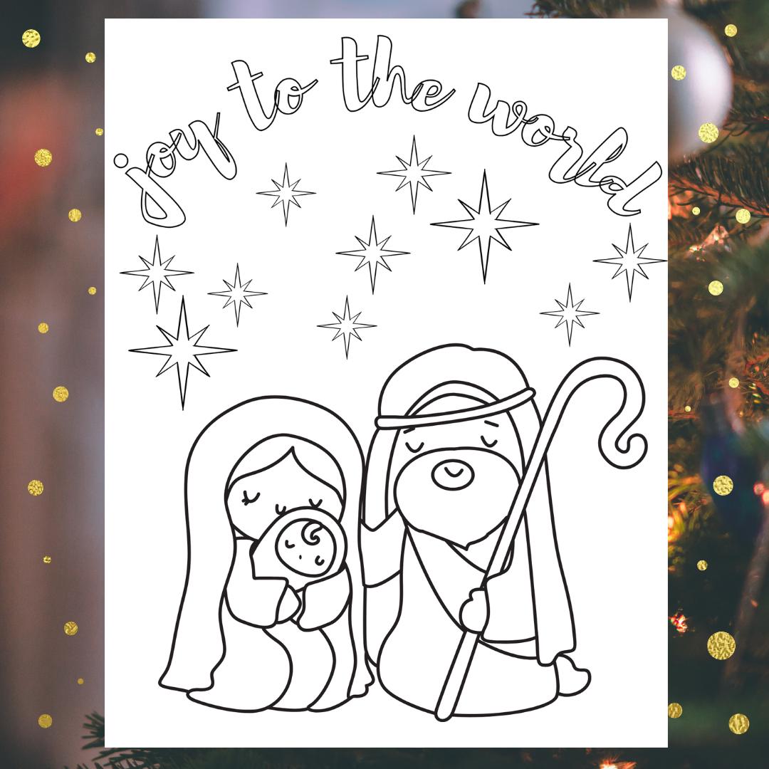 Christmas Carol Coloring Sheets (10!) - Etsy