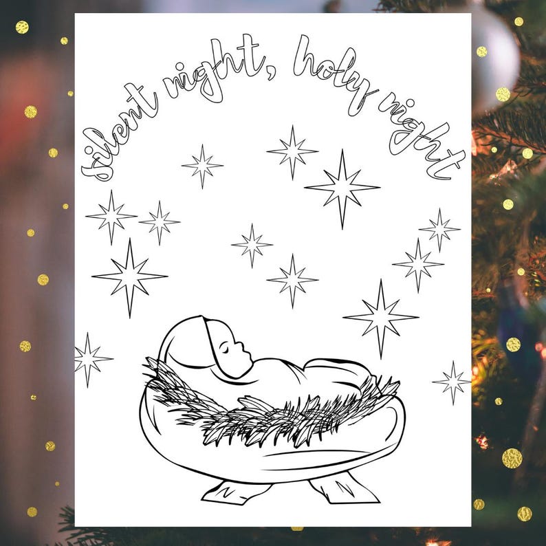 Christmas Carol Coloring Sheets (10!) - Etsy