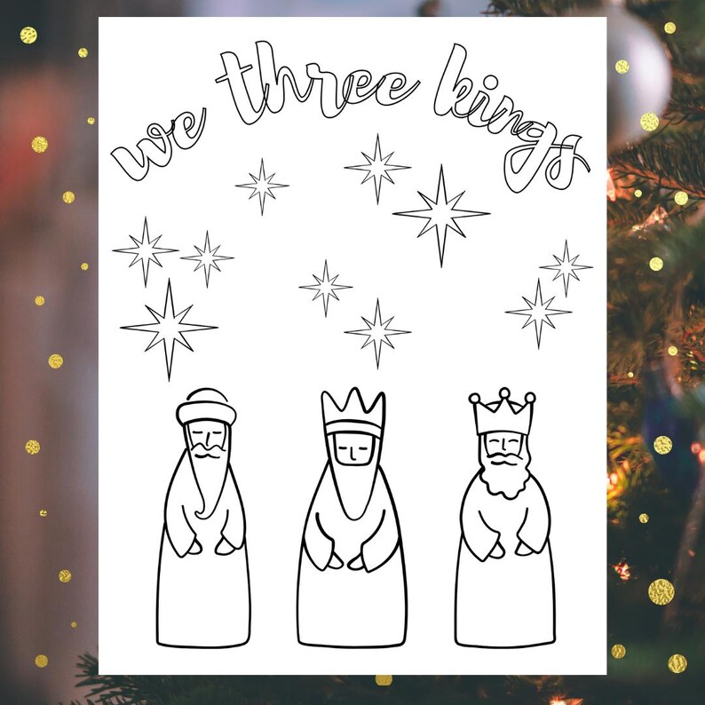 Christmas Carol Coloring Sheets (10!) - Etsy