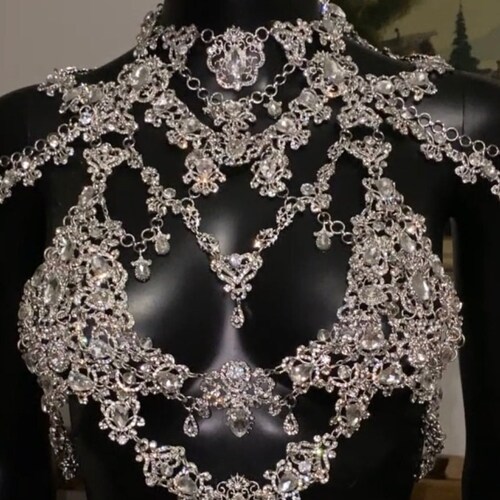 Bridal Shoulder Necklace Shoulder Chain Wedding Body | Etsy