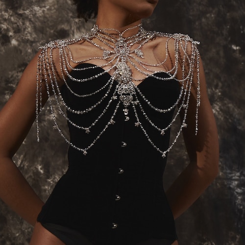 Bridal Shoulder Necklace Shoulder Chain Wedding Body | Etsy