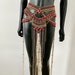 Red Belt~gold Body Chain~body Harness~gold Crystal Belt~crystal Body ...
