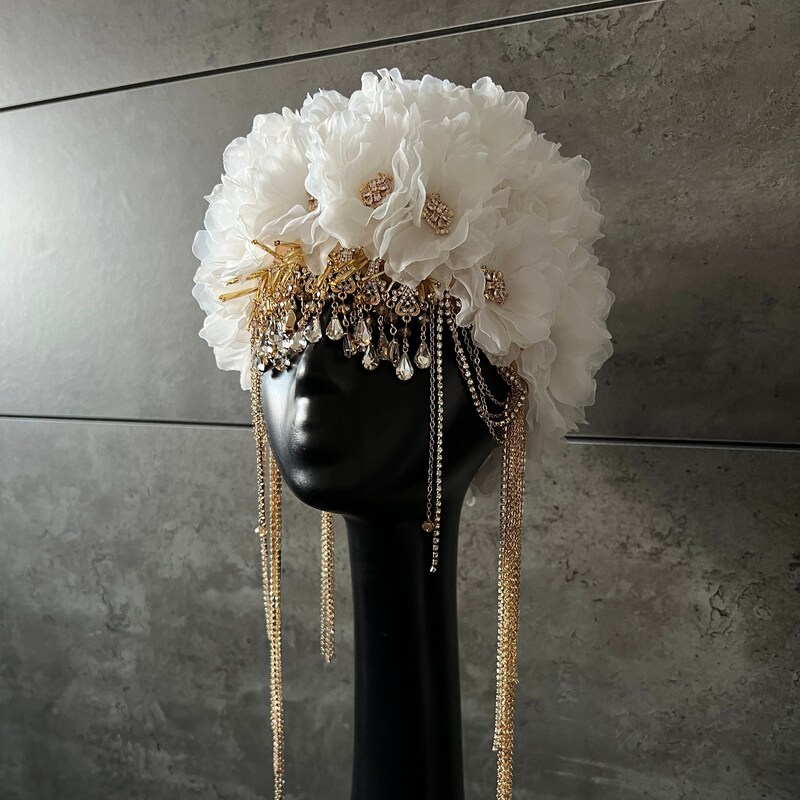 Flower Headpiece - Etsy