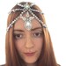 Bridal Head Chain~silver Forehead~tikka Headpiece~bohemian Headpiece ...