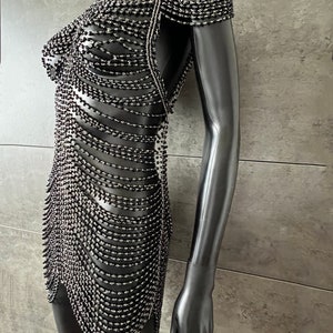 Crystal Black Dress~ Body Harness~ Body Chain Dress ~festival Clothing ...