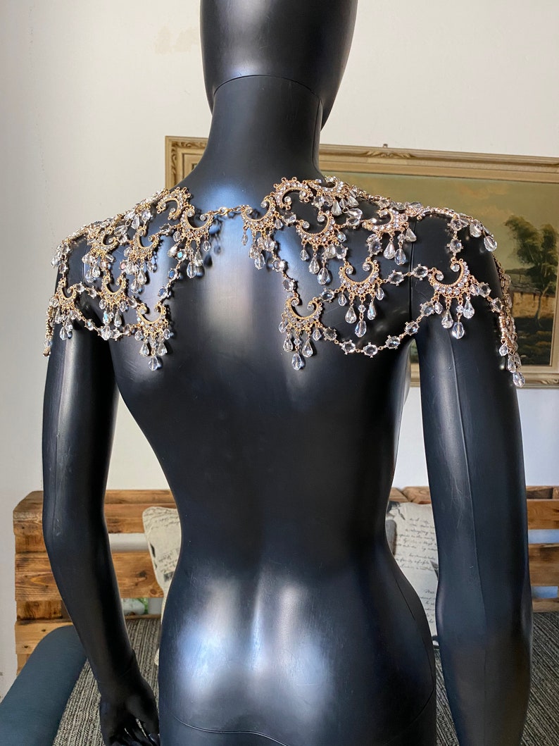 Bridal Shoulder Necklaceshoulder Necklace Fashion - Etsy