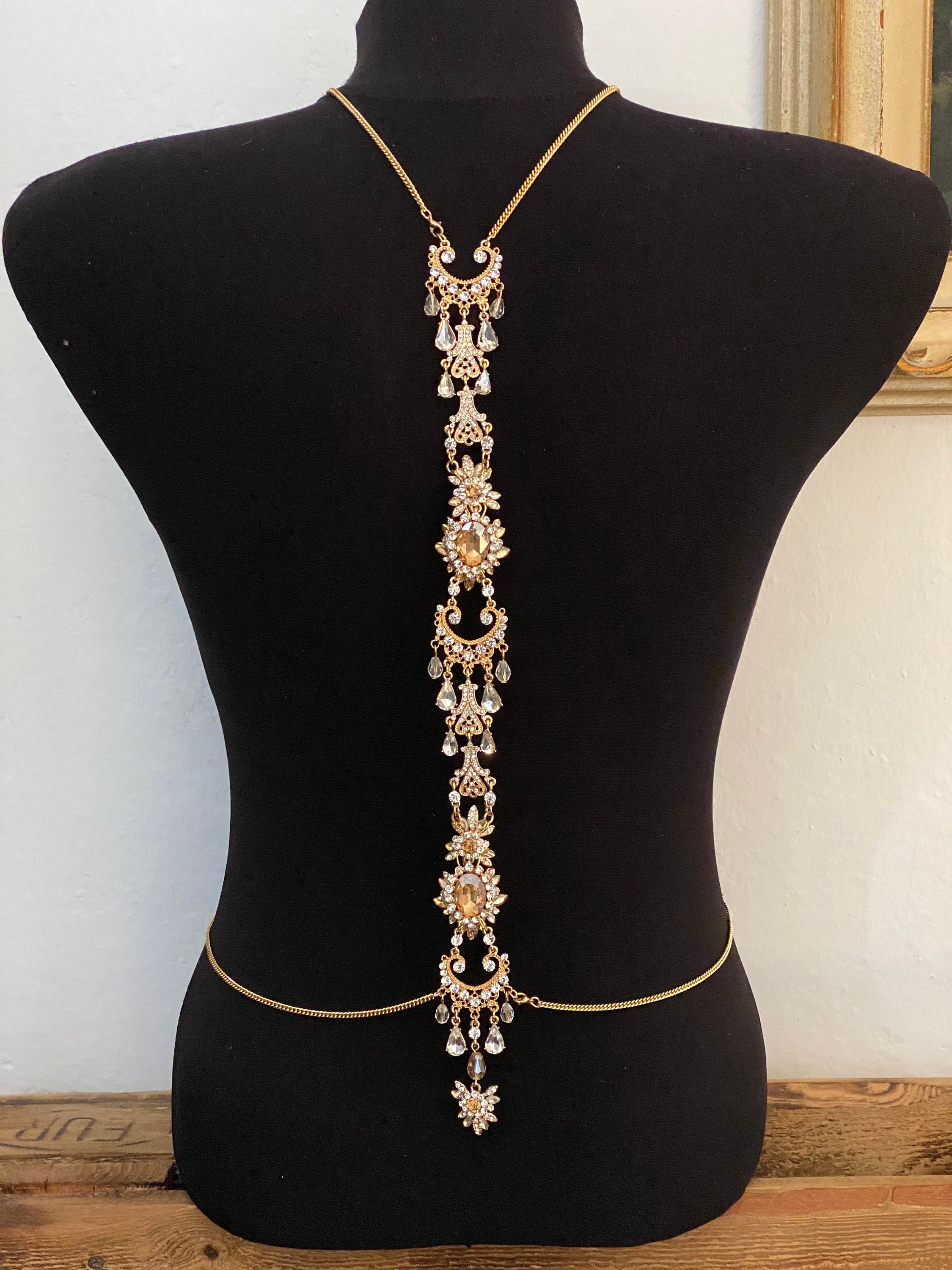 Shoulder Necklaceshoulder Jewelrywedding Shoulderbody - Etsy