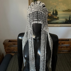 Rhinestone Head Chain~show Headpiece ~wedding Forehead~silver Headpiece ...