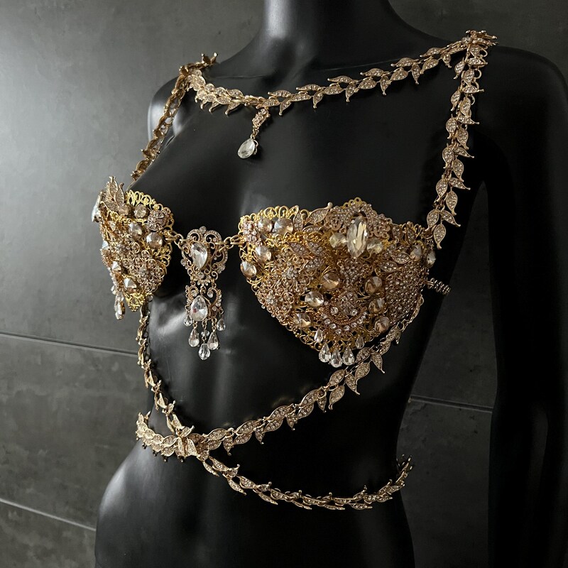 Gold Body Chain - Etsy