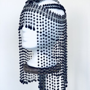 Hair Chain~gothic Headpiece~bridal Headpiece ~crystal Headpiece ~black ...