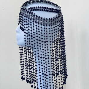 Hair Chain~gothic Headpiece~bridal Headpiece ~crystal Headpiece ~black ...