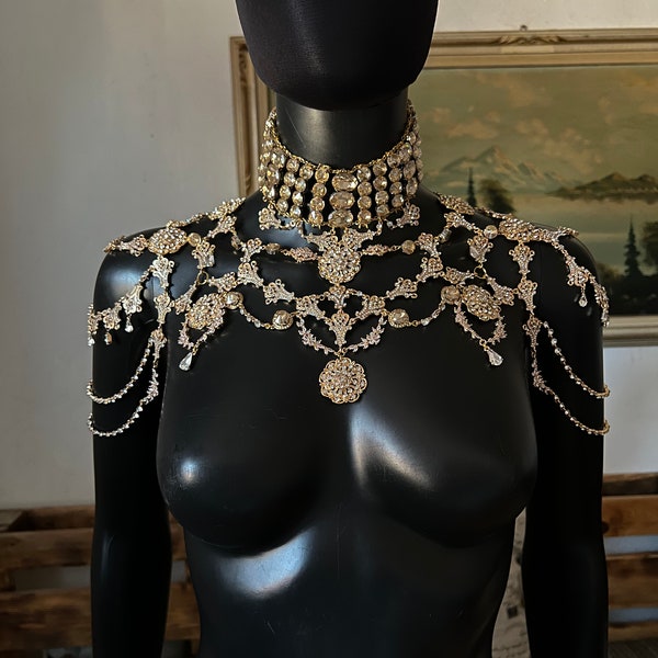 Shoulder Necklace - Etsy