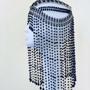 Hair Chain~gothic Headpiece~bridal Headpiece ~crystal Headpiece ~black ...