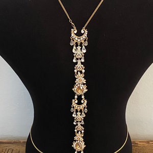 Shoulder NecklaceShoulder jewelryWedding ShoulderBody | Etsy