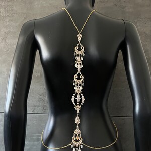 Shoulder Necklace~shoulder Jewelry~wedding Shoulder~body Necklace ~gold ...