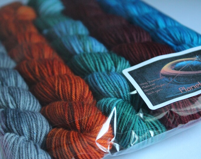 Planetarium 5 X 20g Sock Mini Set - Etsy