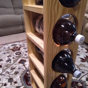 6 - 2 Liter Bottle Soda Rack Overstock Special Deep Woodgrain - Etsy