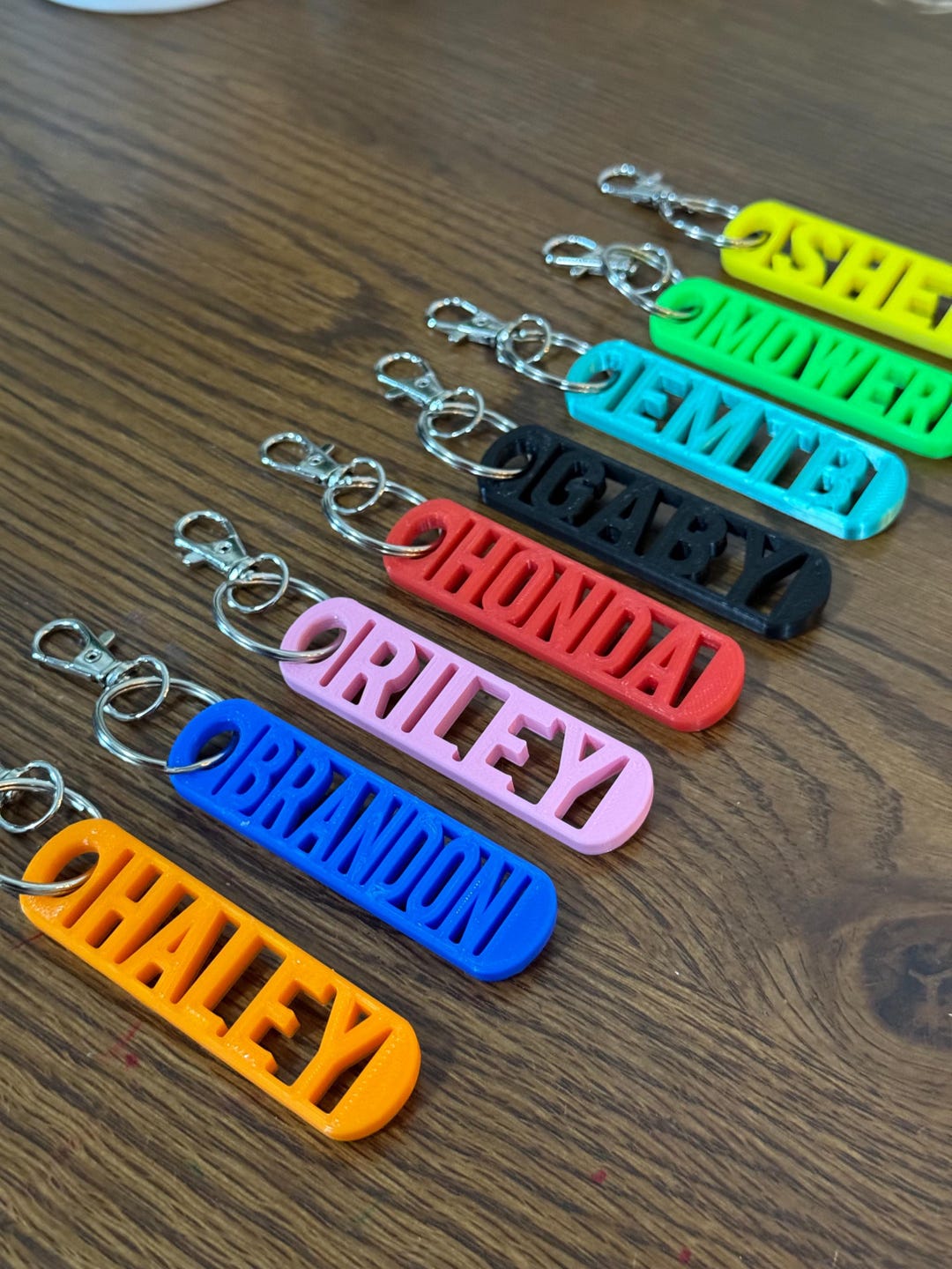 Personalized 3D Name Key Chains - Custom Keychain - Small Gifts ...