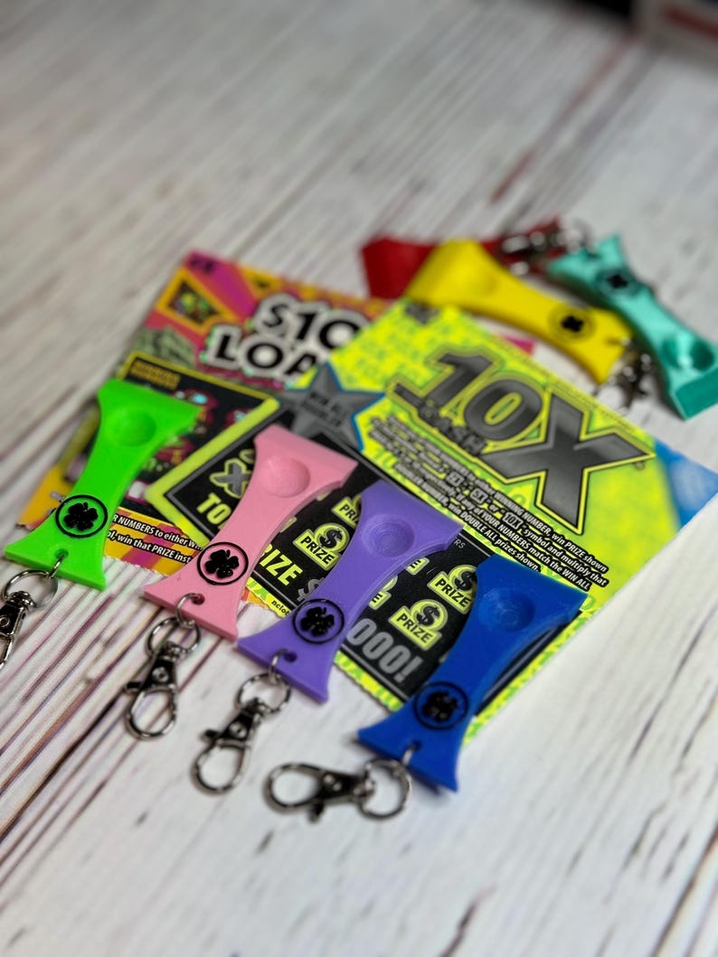 Lottery Scratcher Keychain Tool: Personalized Lucky Charm - Etsy