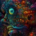 Surreal Psychedelic Entity Art, Psychedelic Art, Wall Art, Surrealism ...