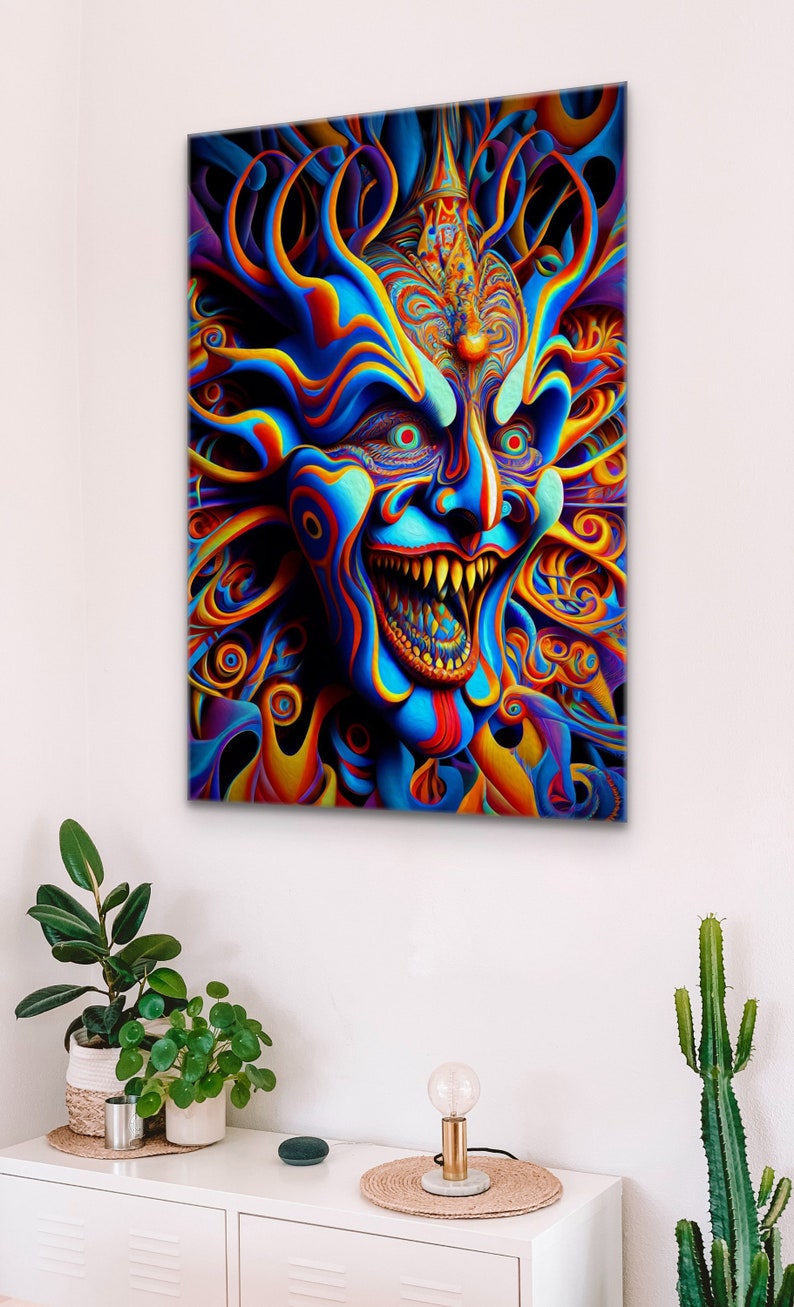 Surreal Psychedelic Entity Art Psychedelic Art Wall Art - Etsy