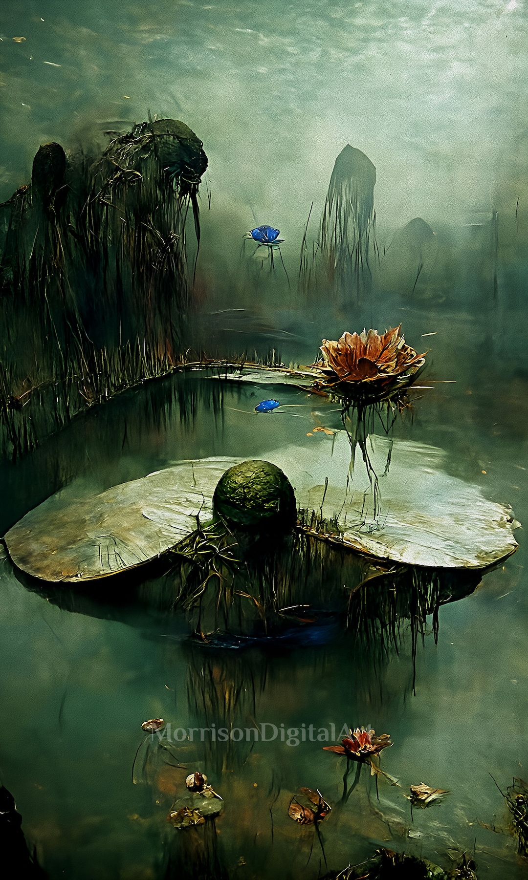 Surreal Lake Wall Art, Surreal Art, Surrealism Wall Art, Digital Print ...