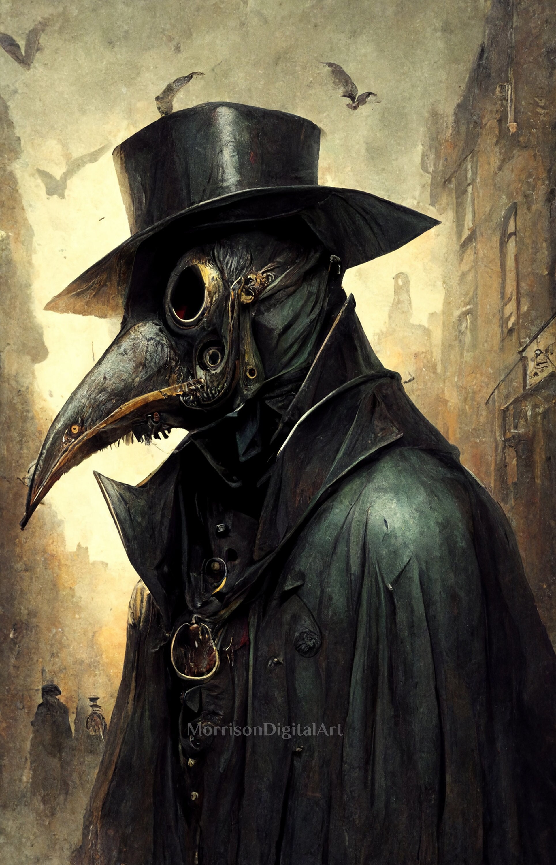 Victorian Gothic Portrait Wall Art, Portrait Art, Portrait Wall Art ...