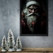 Evil Santa Portrait Wall Art Portrait Art Portrait Wall Art Digital ...