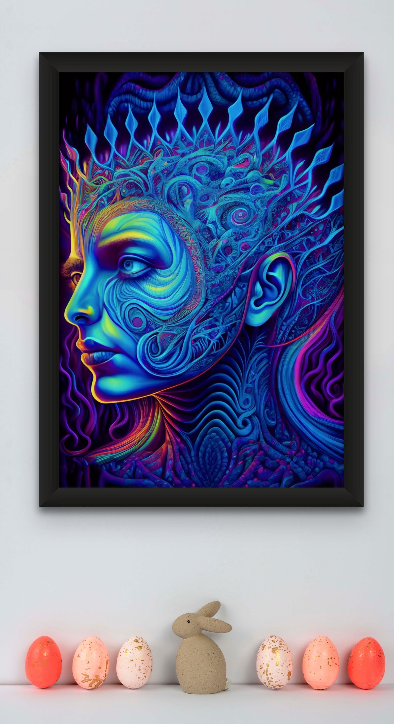 Surreal Psychedelic Entity Art Psychedelic Art Wall Art - Etsy