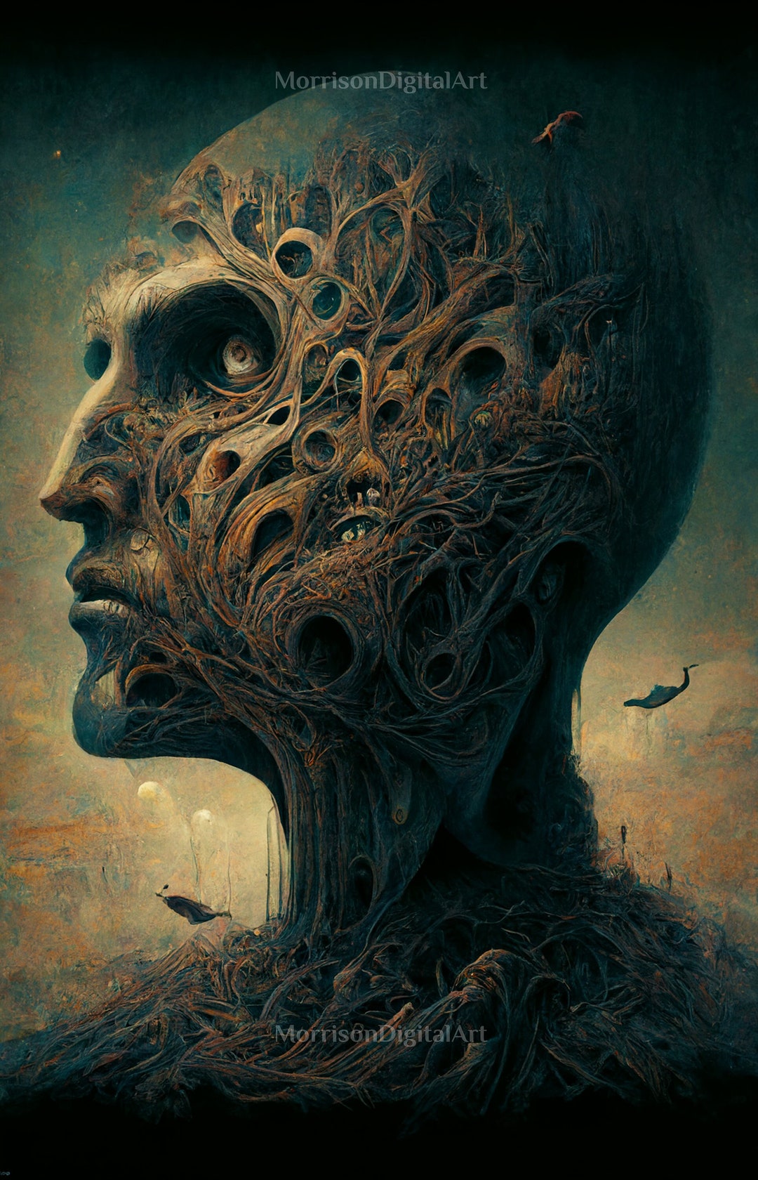 Surreal Wall Art, Surreal Art, Surrealism Wall Art, Digital Print ...