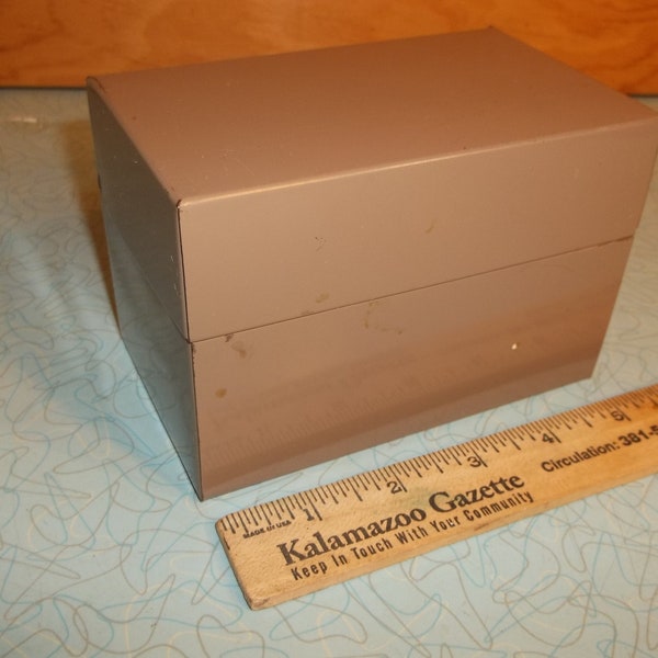 Metal Recipe Box - Etsy