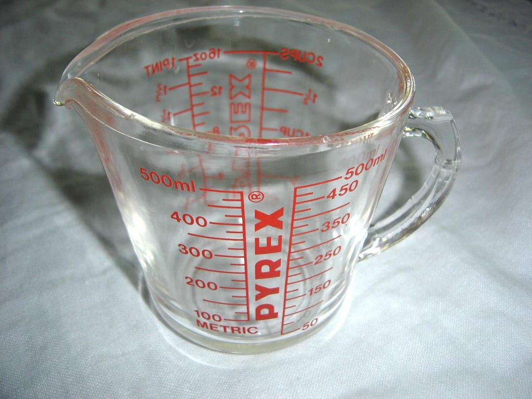 Vintage Pyrex 2 Cup Measuring Cup With D Handle - Etsy