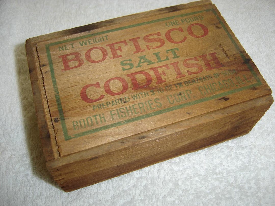 Vintage One Pound Bofisco Salt Codfish Box - Etsy