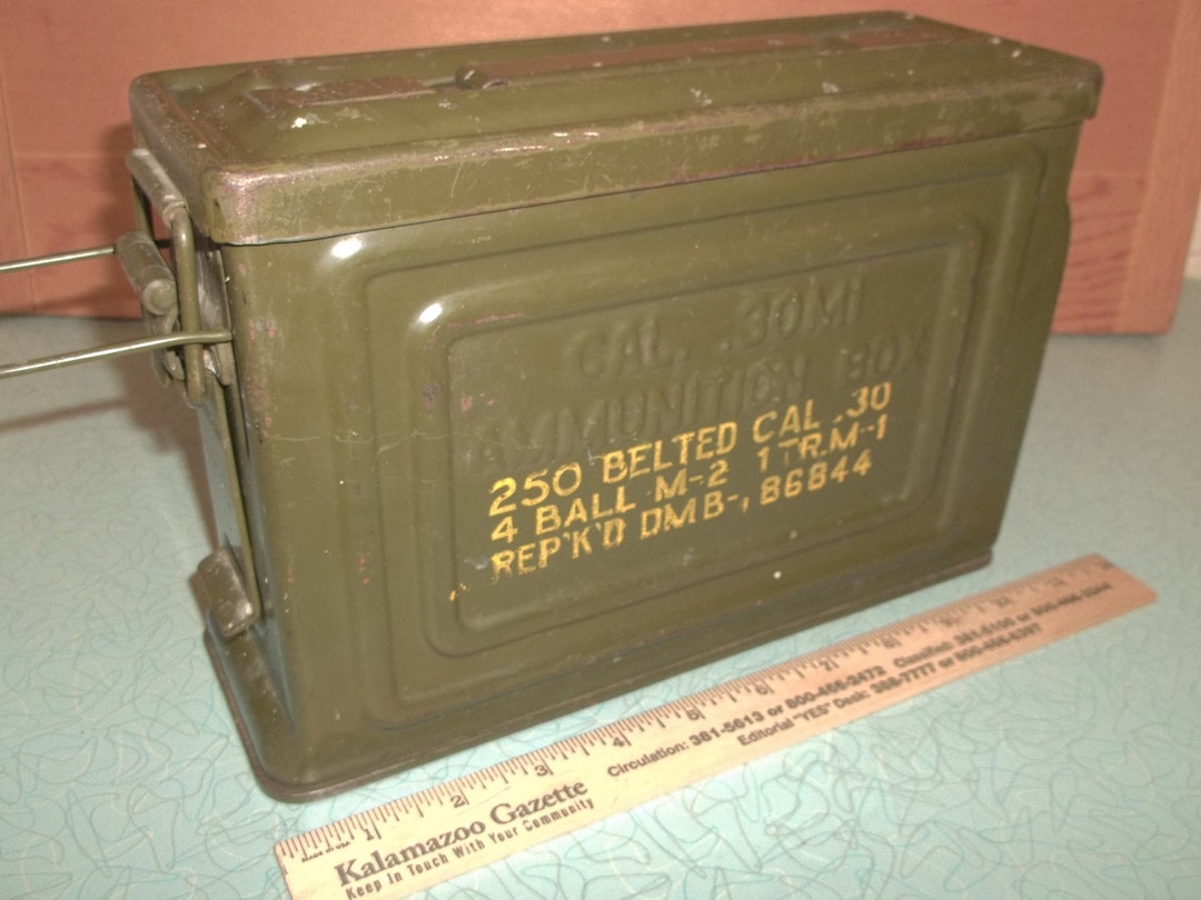 Vintage 30 Caliber Ammunition Box - Etsy