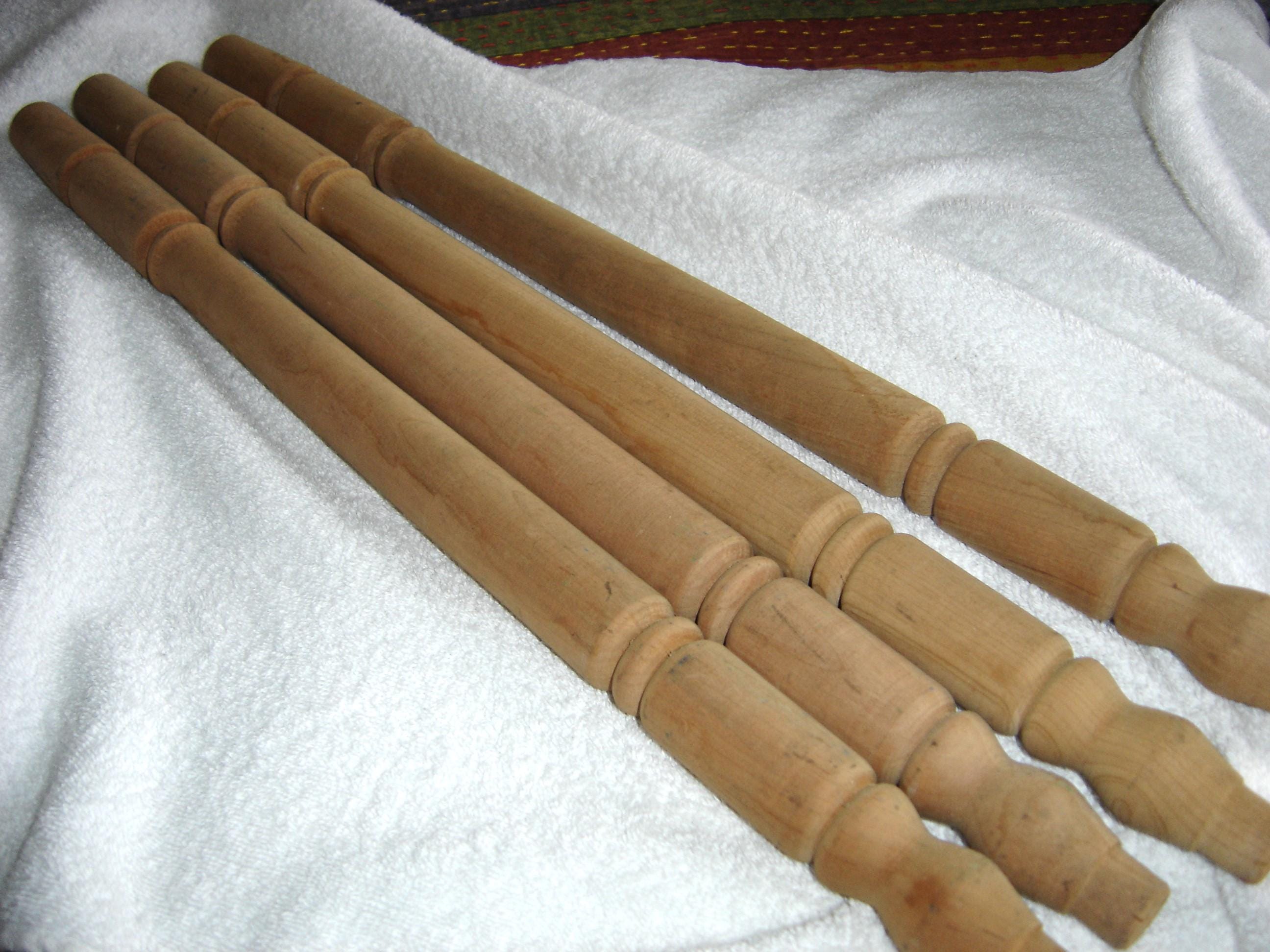 4- 24" Wooden Table Legs or Spindles - Etsy